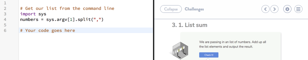 Solved 1 2 # Get our list from the command line import sys | Chegg.com