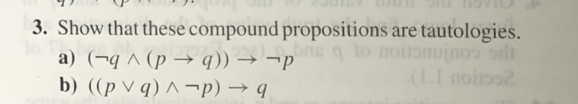 Solved using the laws of logical equivalence not using the | Chegg.com