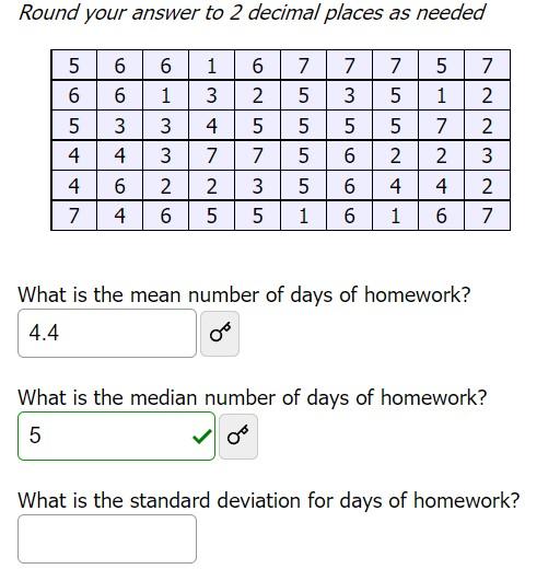 Solved Please help with these Standard Deviation questions! | Chegg.com