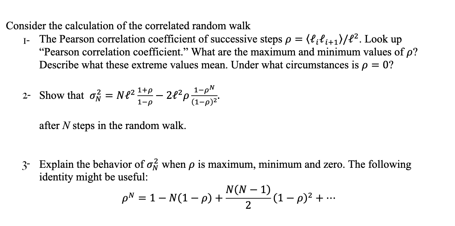 Solved Consider the calculation of the correlated random | Chegg.com