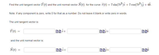 Solved Find the unit tangent vector T(t) and the unit normal | Chegg.com