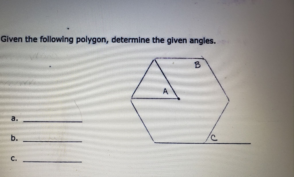 Solved Given the following polygon, determine the given | Chegg.com
