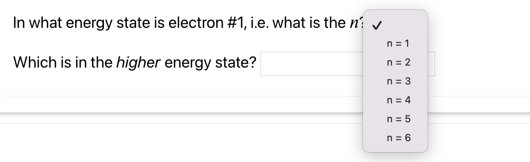 Solved The following questions concern an excited state of | Chegg.com
