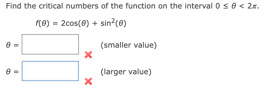 Solved Find the critical numbers of the function on the | Chegg.com