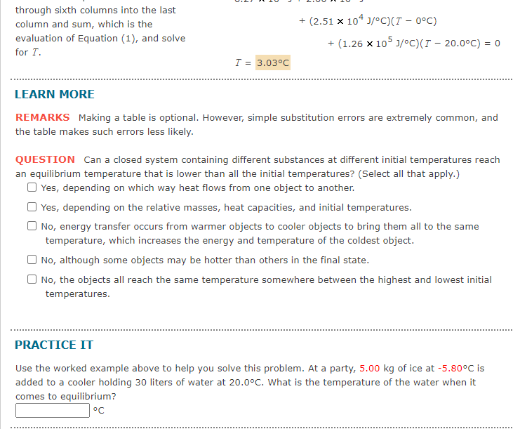 Solved GOAL Solve a problem involving heat transfer and a | Chegg.com