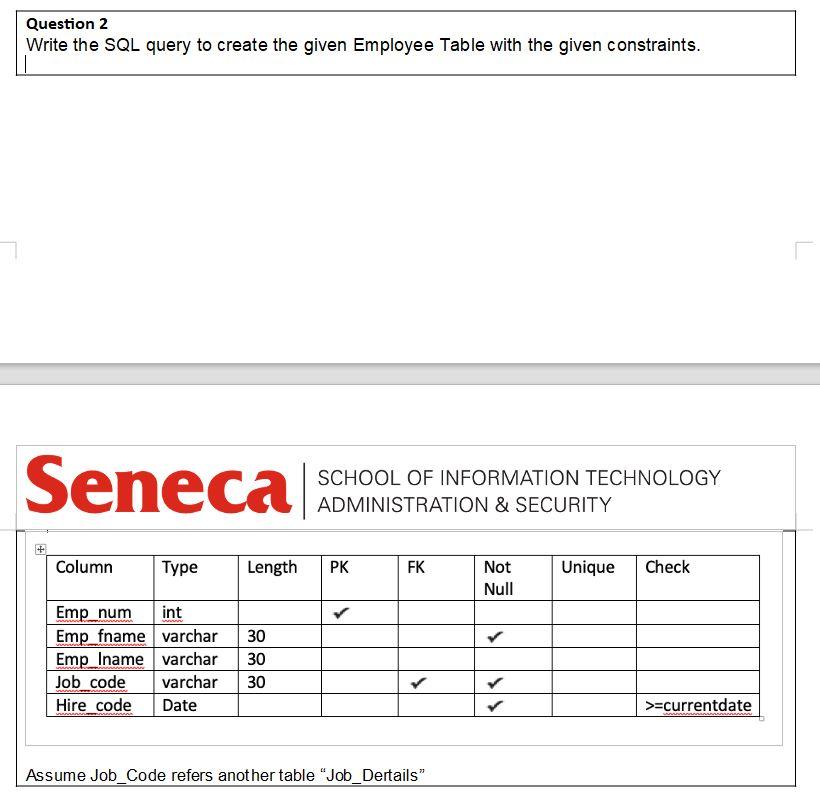 Solved Given the following table schema, normalize the | Chegg.com