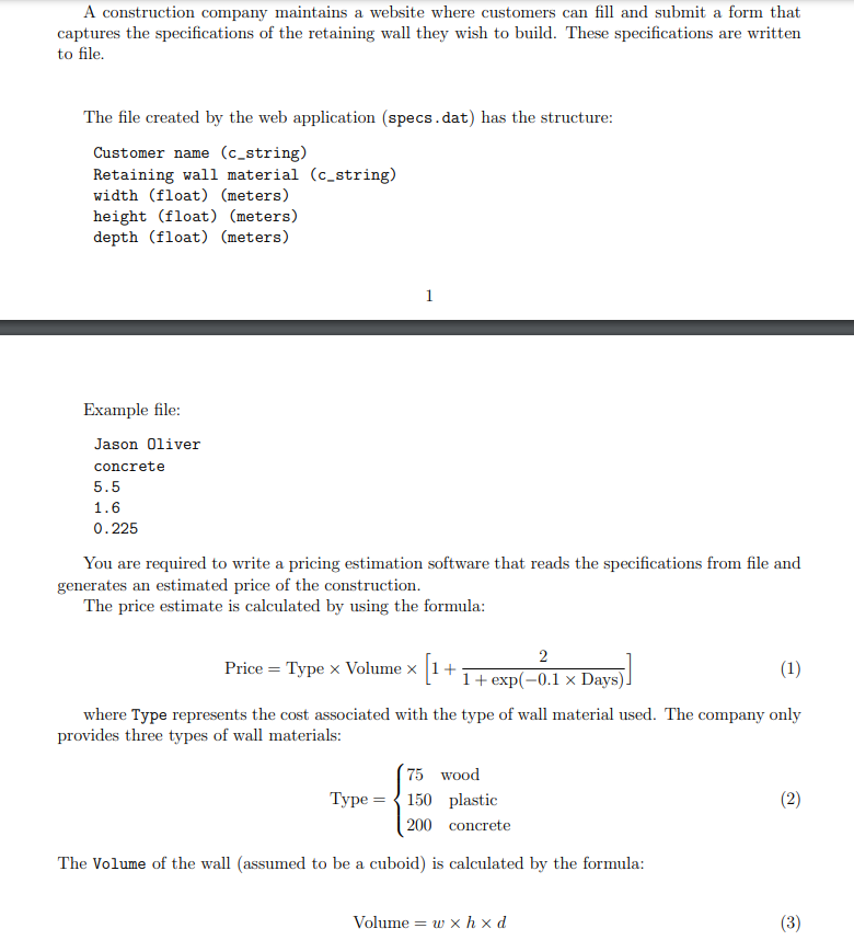 Solved A construction company maintains a website where | Chegg.com