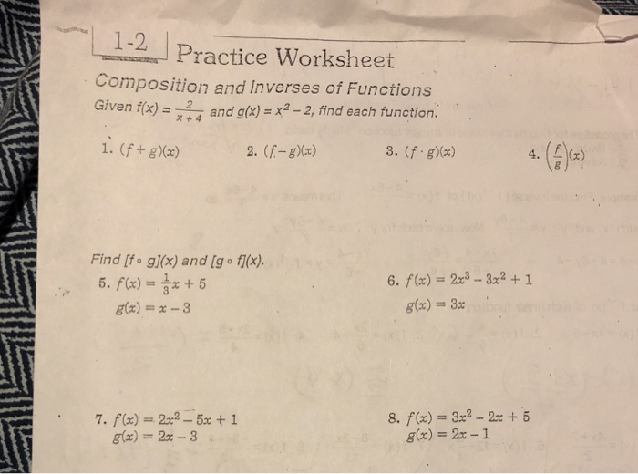 Mathworksheetsland Composition Of Functions Answers Sara Battles