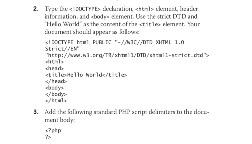 Solved 2. Type the declaration, element, header | Chegg.com