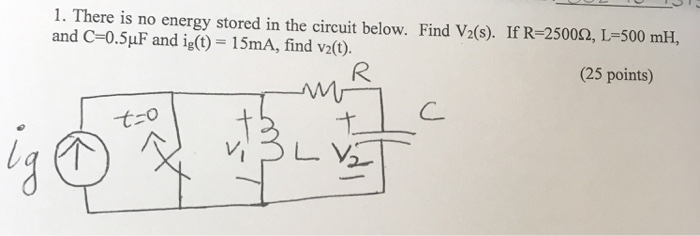 Solved I. There is no energy stored in the circuit below. | Chegg.com