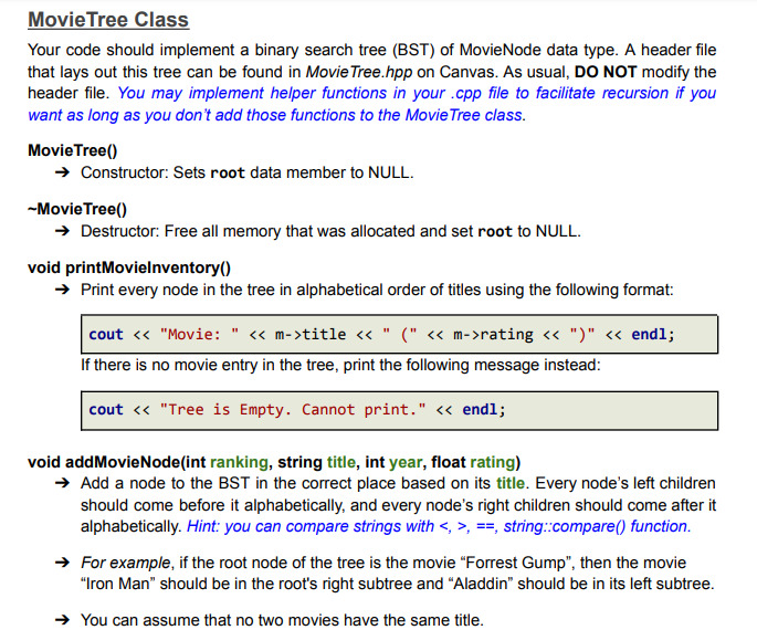 Solved Binary Search Tree OBJECTIVES 1. Build a binary | Chegg.com