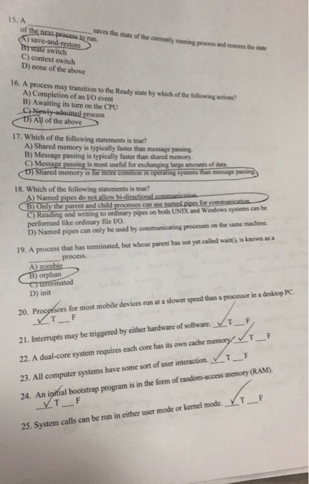 Solved 1 If A Program Terminates Abnormally A Dump Of