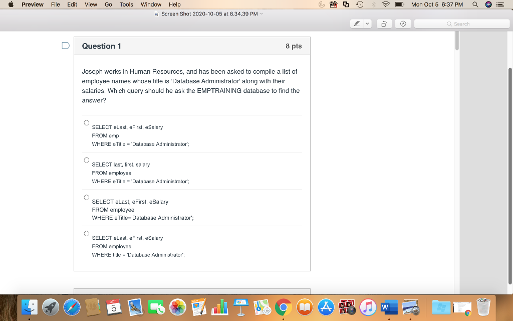 Solved Ś Preview File Edit View Go Tools Mon Oct 5 6:37 PM | Chegg.com