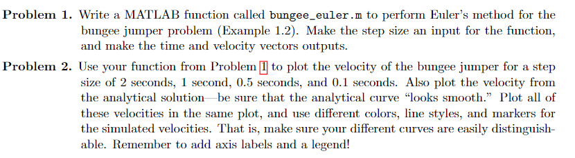 Solved Problem 1. Write a MATLAB function called | Chegg.com
