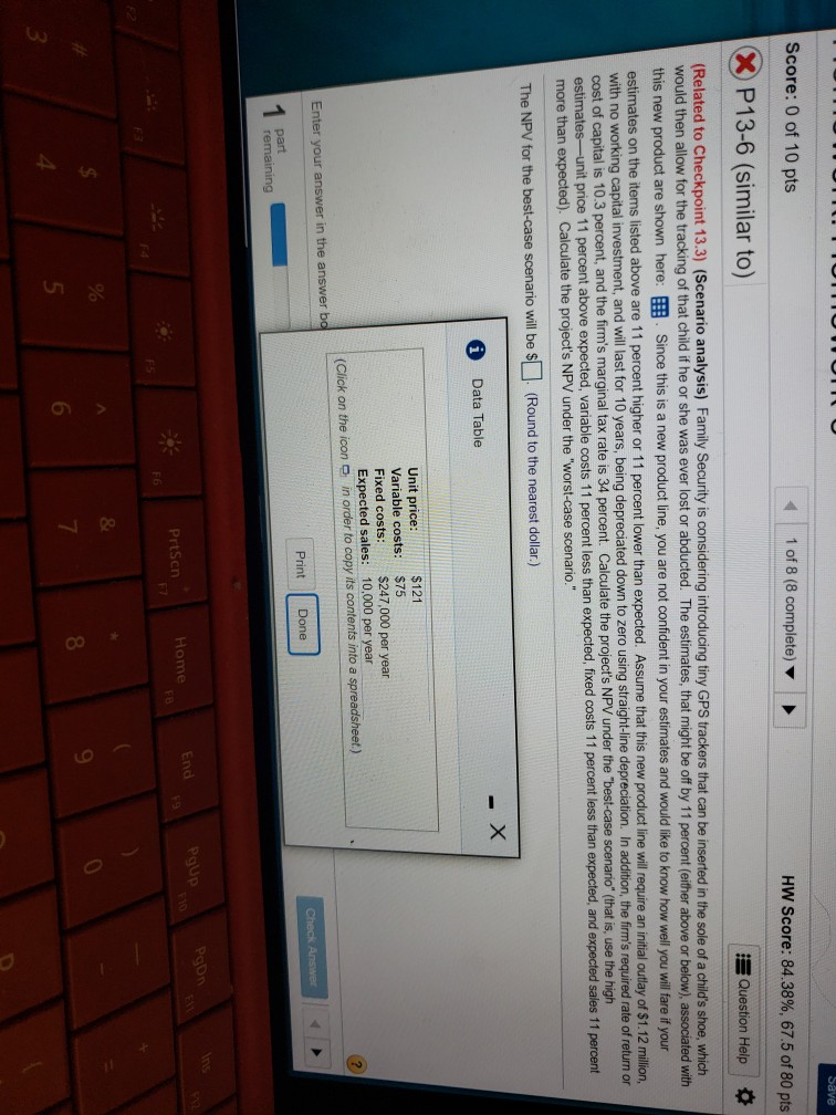 Solved Save Score 0 Of 10 Pts 1 Of 8 8 Complete Hw Score
