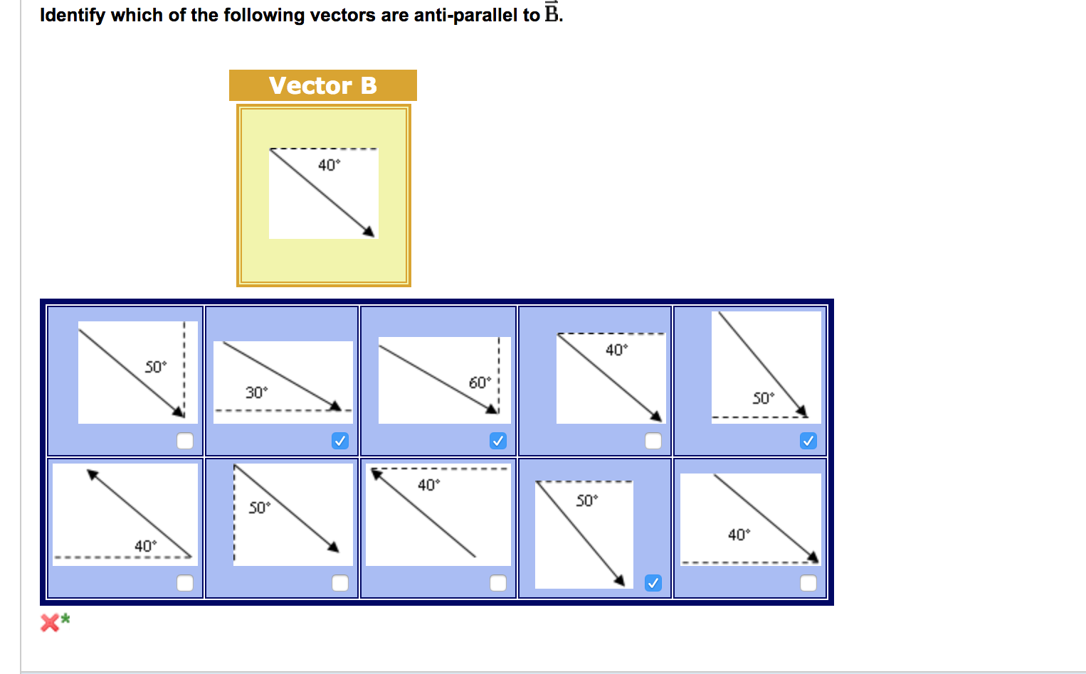 Solved Vectors: Parallel, Anti-Parallel, & Perp. (conc.) THE | Chegg.com