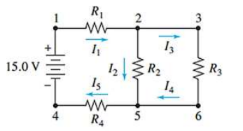 Solved For the following circuit, calculate the potential | Chegg.com