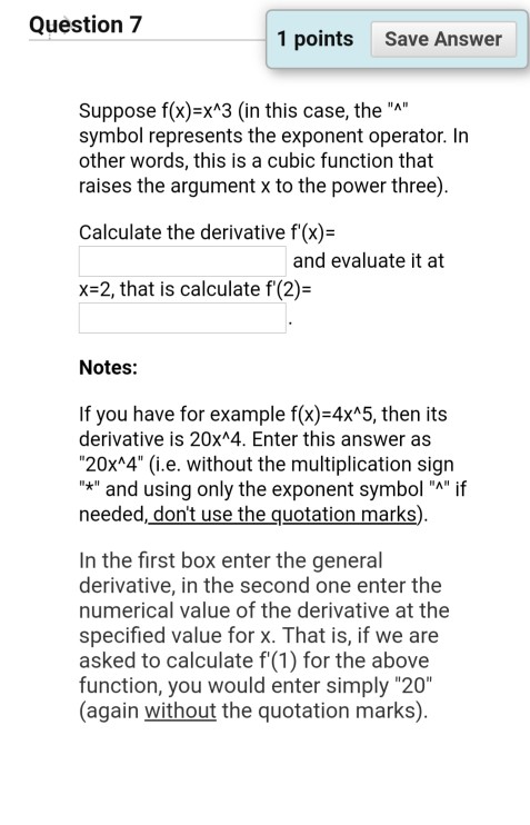 Solved Question 7 1 points Save Answer Suppose f(x)-x*3 (in | Chegg.com