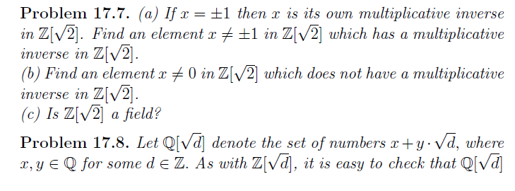 Solved Problem 17.7. (a) If r = +1 then r is its own | Chegg.com