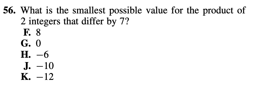 Solved What is the smallest possible value for the product | Chegg.com