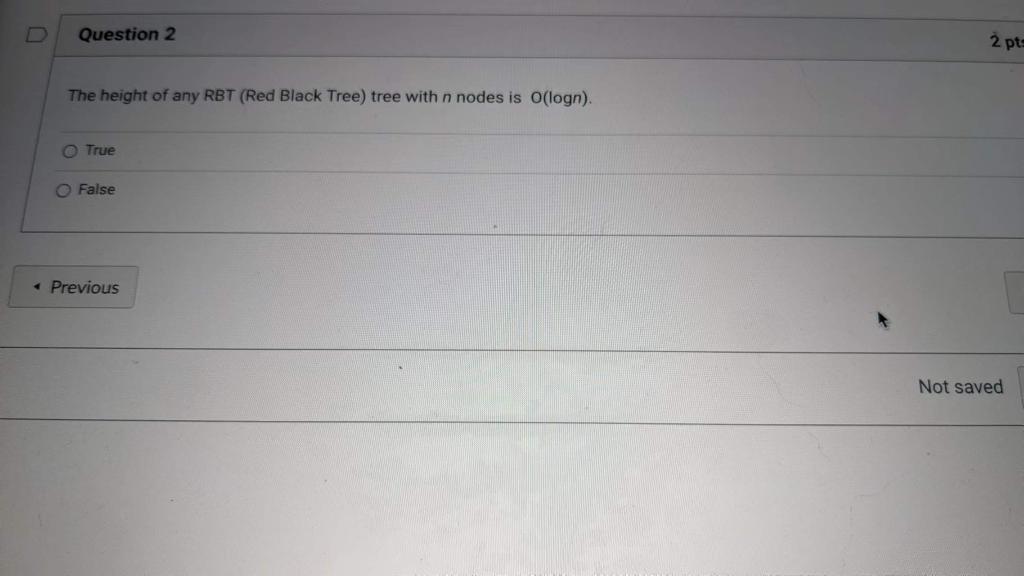 Solved D Question 1 If A Node In A Binary Search Tree Has 1938
