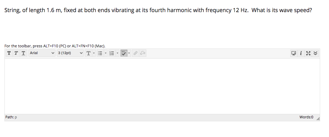 Solved String of length 1.6m, fixed at both ends vibrating | Chegg.com
