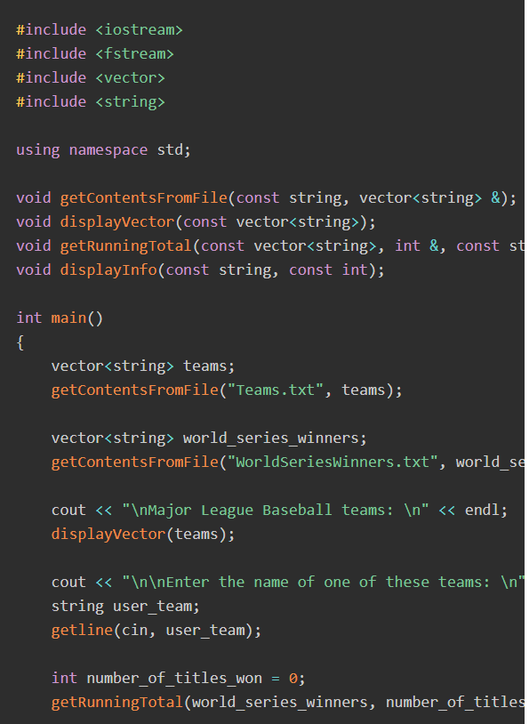 Solved \#include \#include fstream \#include using | Chegg.com