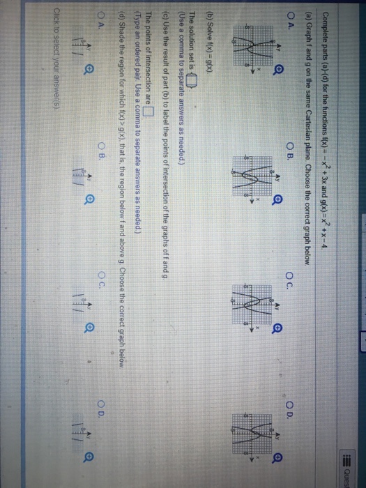 Solved Complete parts (a)(d) for the functions f(x)--x2 + 3x | Chegg.com