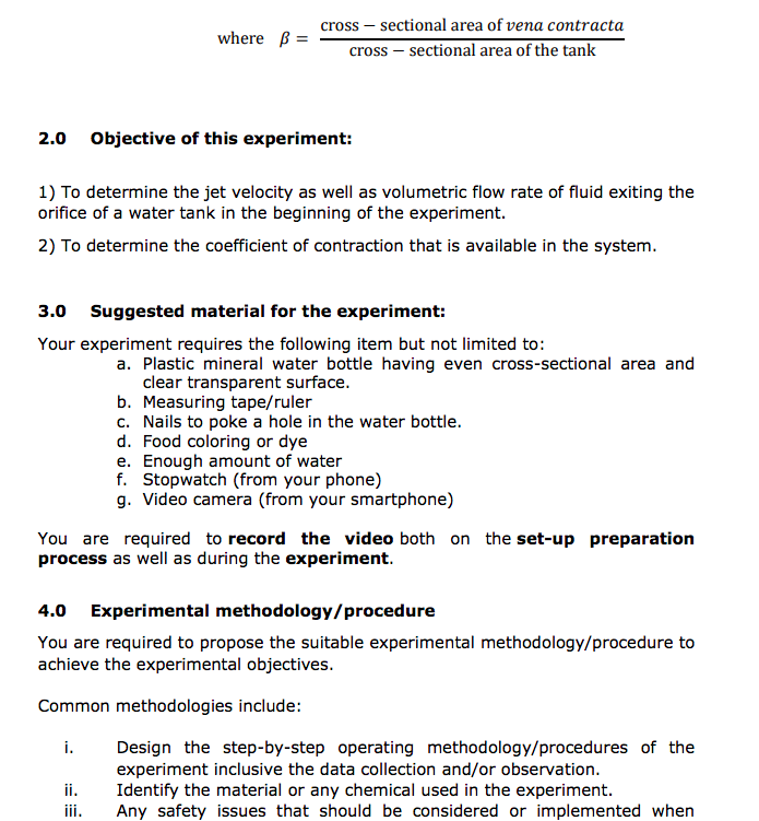 Solved CHE486 Open Ended Laboratory Lab 1: Bernoulli's | Chegg.com