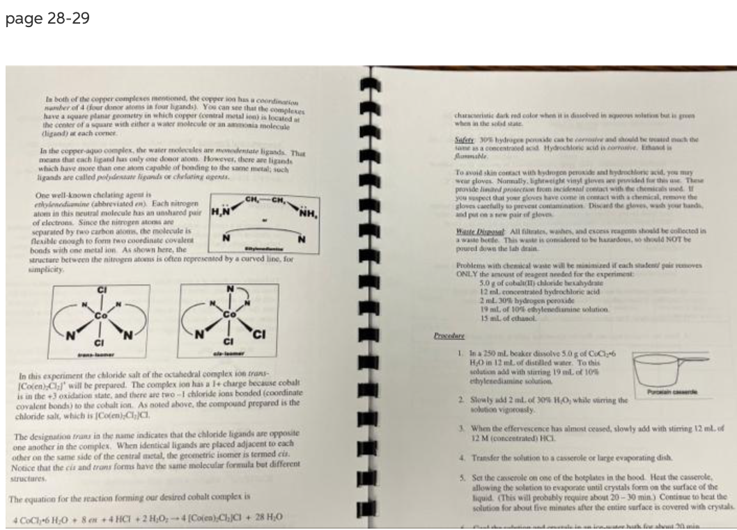 Solved 2. Assuming you use the same amount of each reactant | Chegg.com