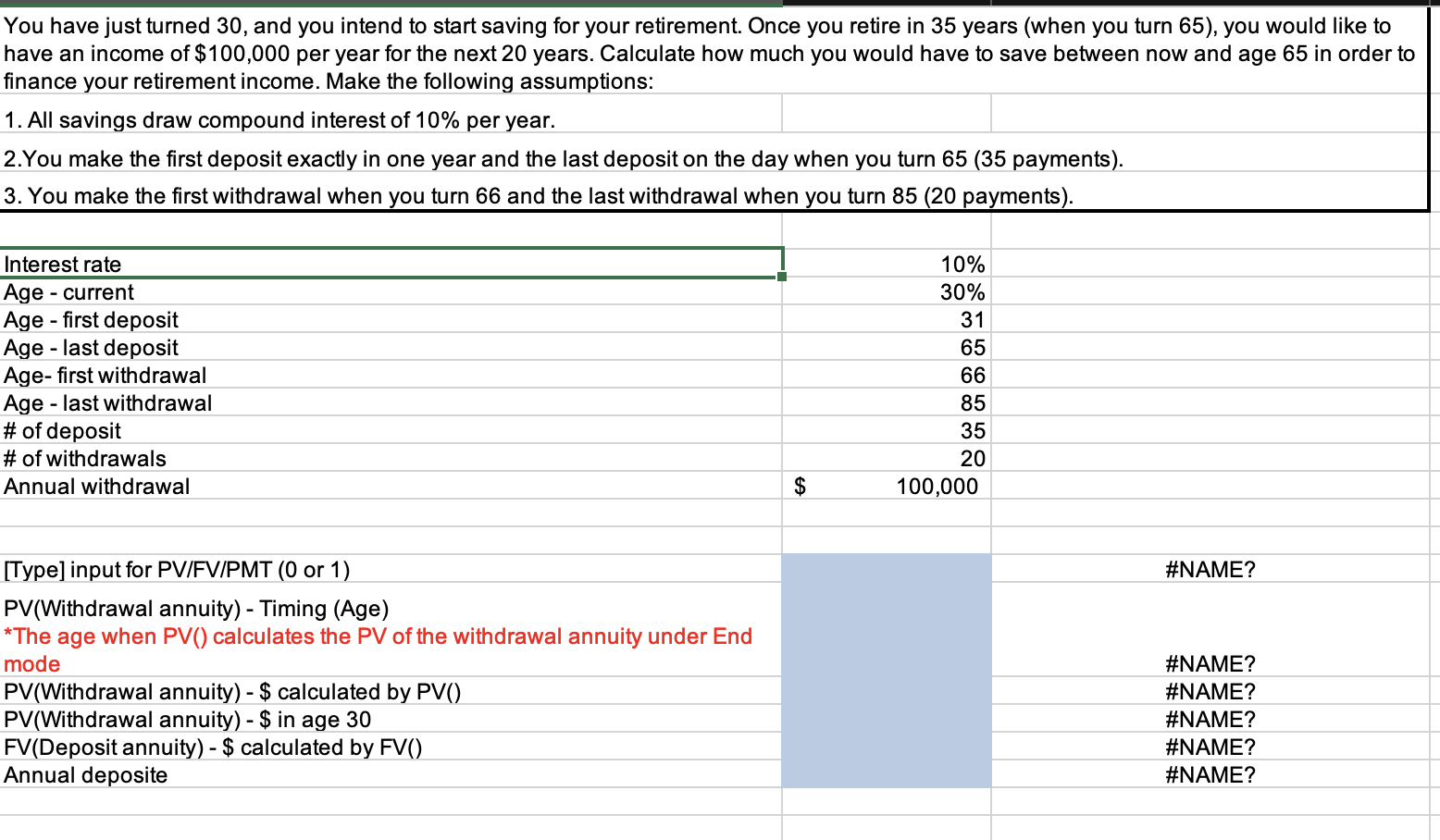 Solved Please only use Excel formulas. You have just turned | Chegg.com