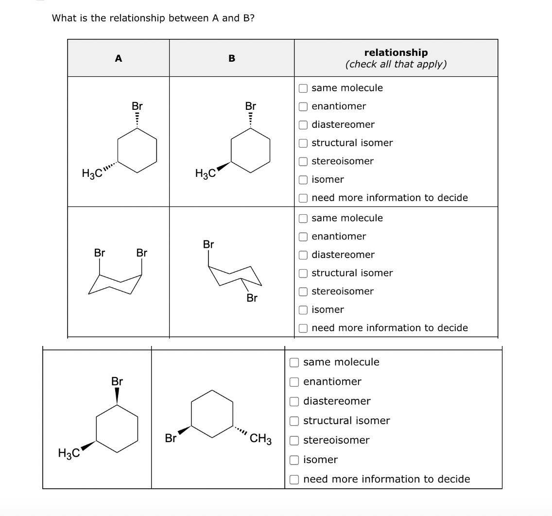 Solved Question 16: What is the relationship between A and | Chegg.com