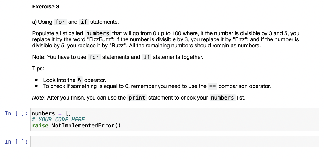 Solved a) Using for and if statements. Populate a list | Chegg.com