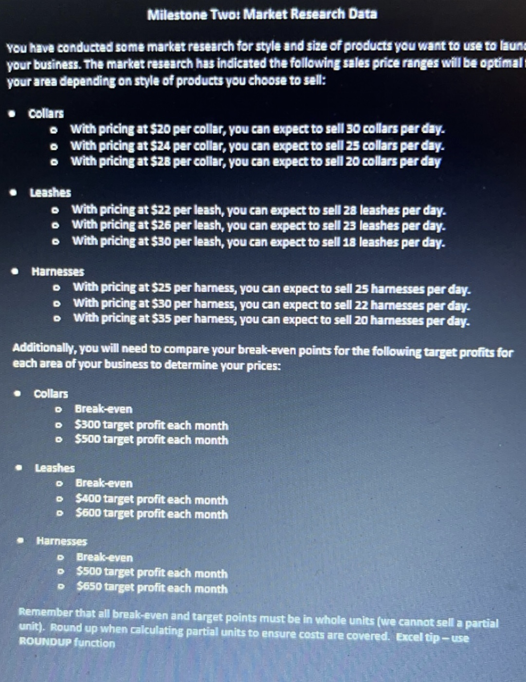 Solved Milestone Two - Contribution Margin Analysis | Chegg.com