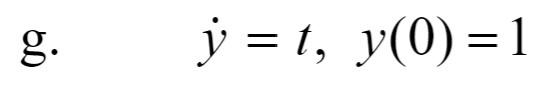 Solved y˙=t,y(0)=1 | Chegg.com