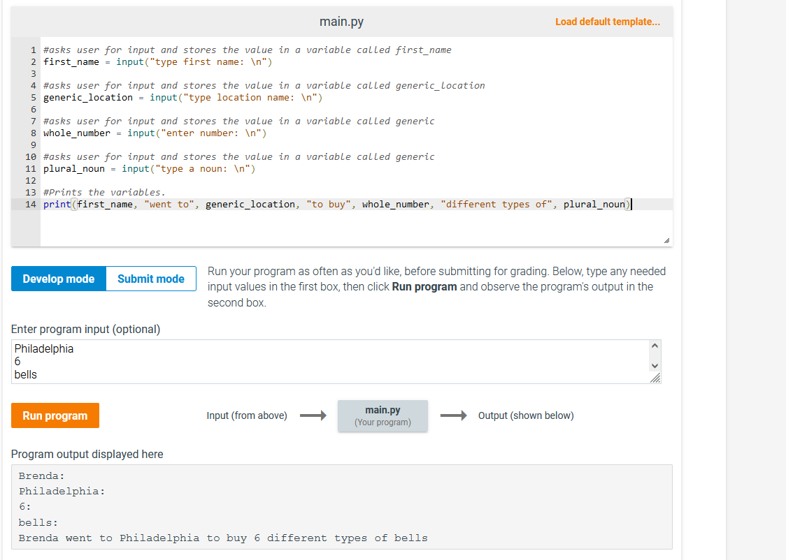 Solved main.py Load default template... | Chegg.com Solved main.py Load default template... | Chegg.com