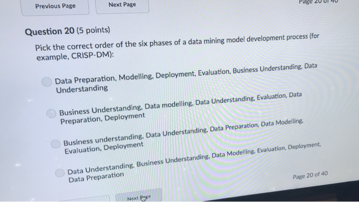 Solved Previous Page Next Page Page Question 11 (5 points) | Chegg.com