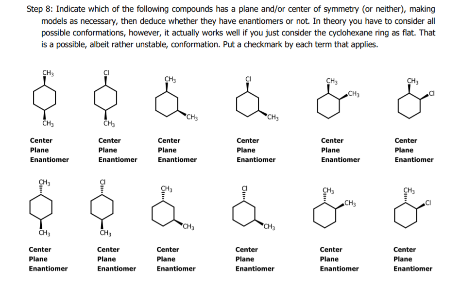 Solved Step 8: Indicate which of the following compounds has | Chegg.com