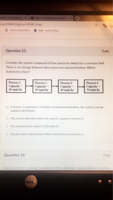 Solved Question 15 5 pts Consider the system composed of | Chegg.com
