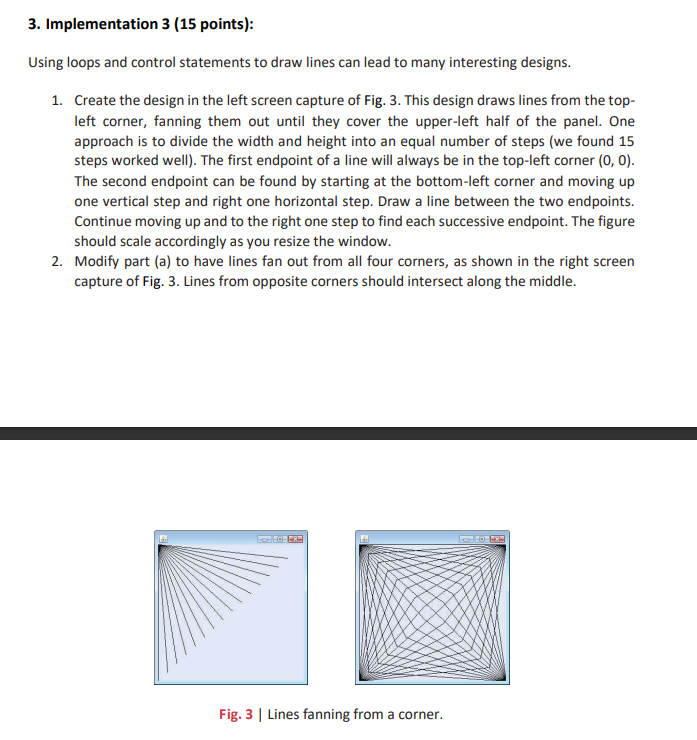 Solved 3. Implementation 3 (15 points): Using loops and | Chegg.com