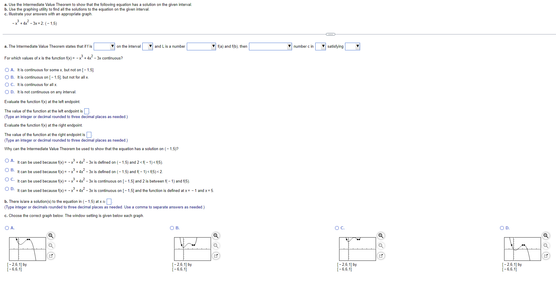 Solved A Use The Intermediate Value Theorem To Show That