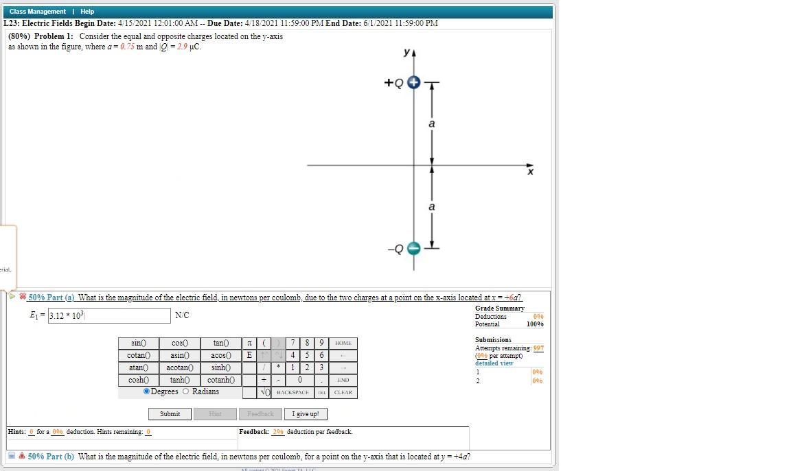 Solved Class Management | Help L23: Electric Fields Begin | Chegg.com