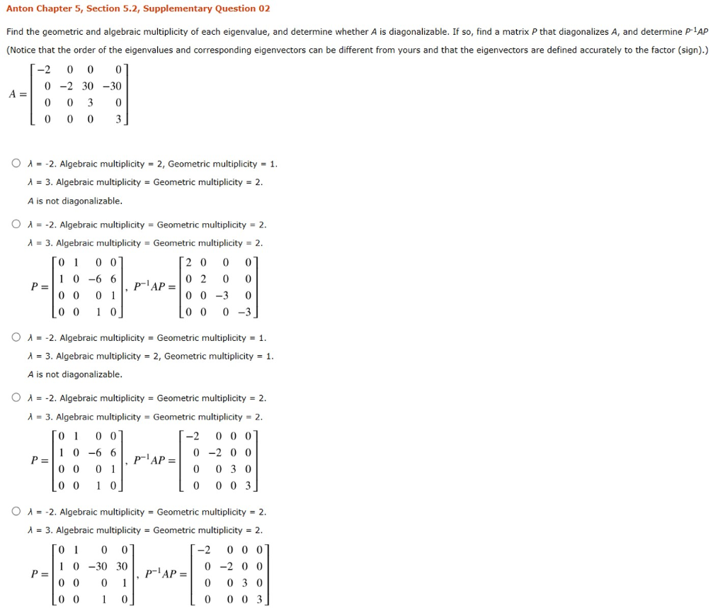 Solved Anton Chapter 5, Section 5.2, Supplementary Question | Chegg.com