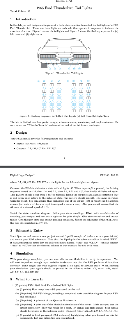 Solved 1 ﻿IntroductionIn this lab you will design and | Chegg.com
