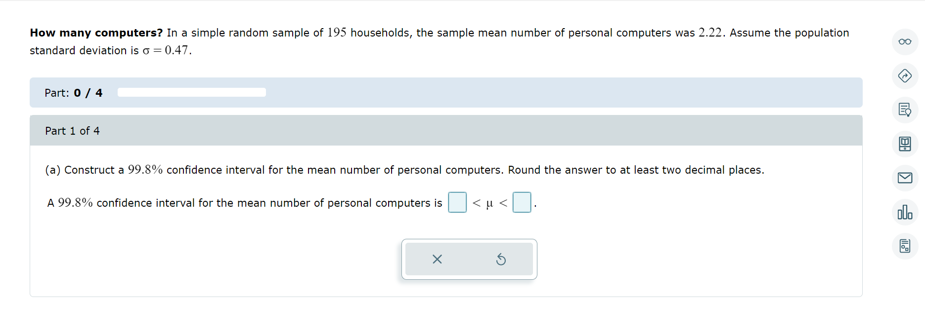 Solved How many computers? In a simple random sample of 195 | Chegg.com