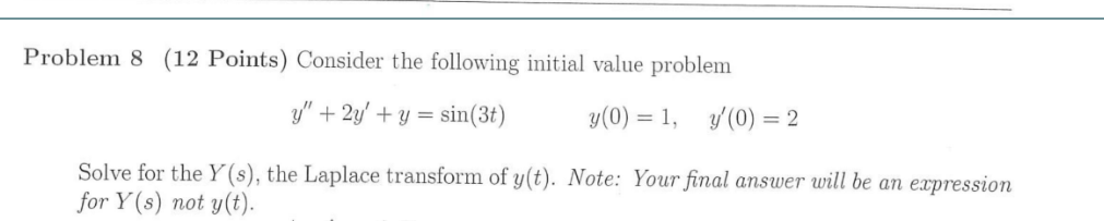 Solved Problem 8 (12 Points) Consider the following | Chegg.com Solved Problem 8 (12 Points) Consider the following | Chegg.com
