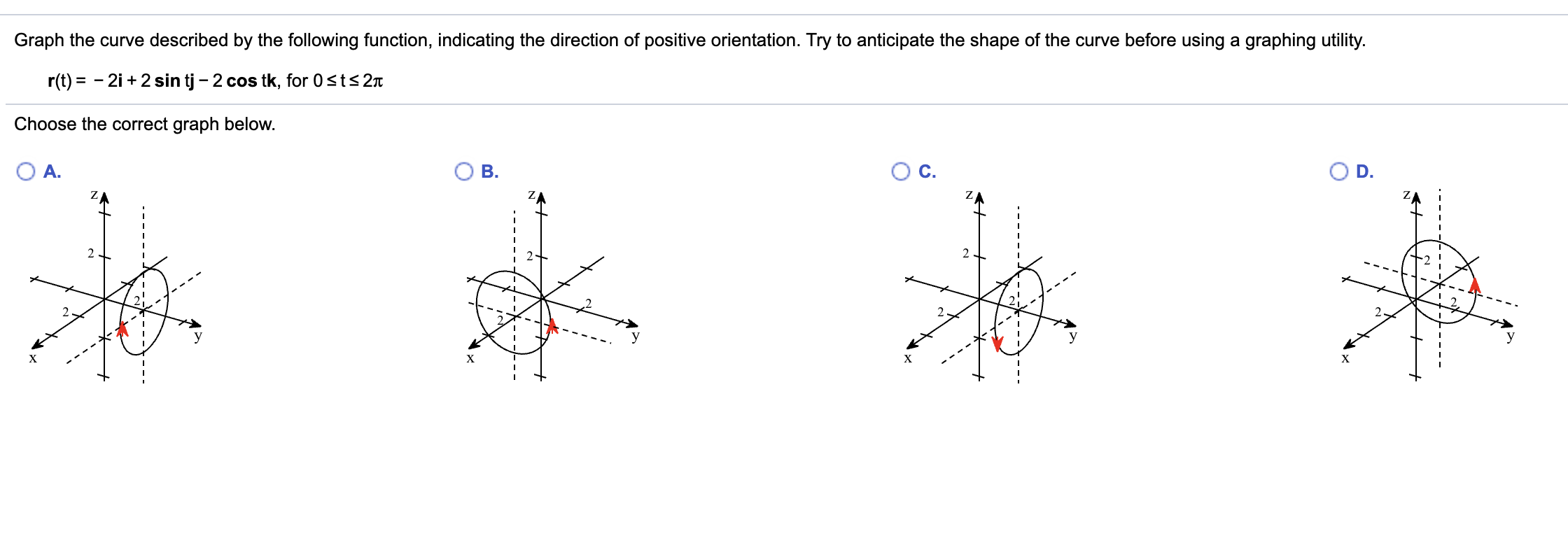 Solved Graph the curve described by the following function, | Chegg.com