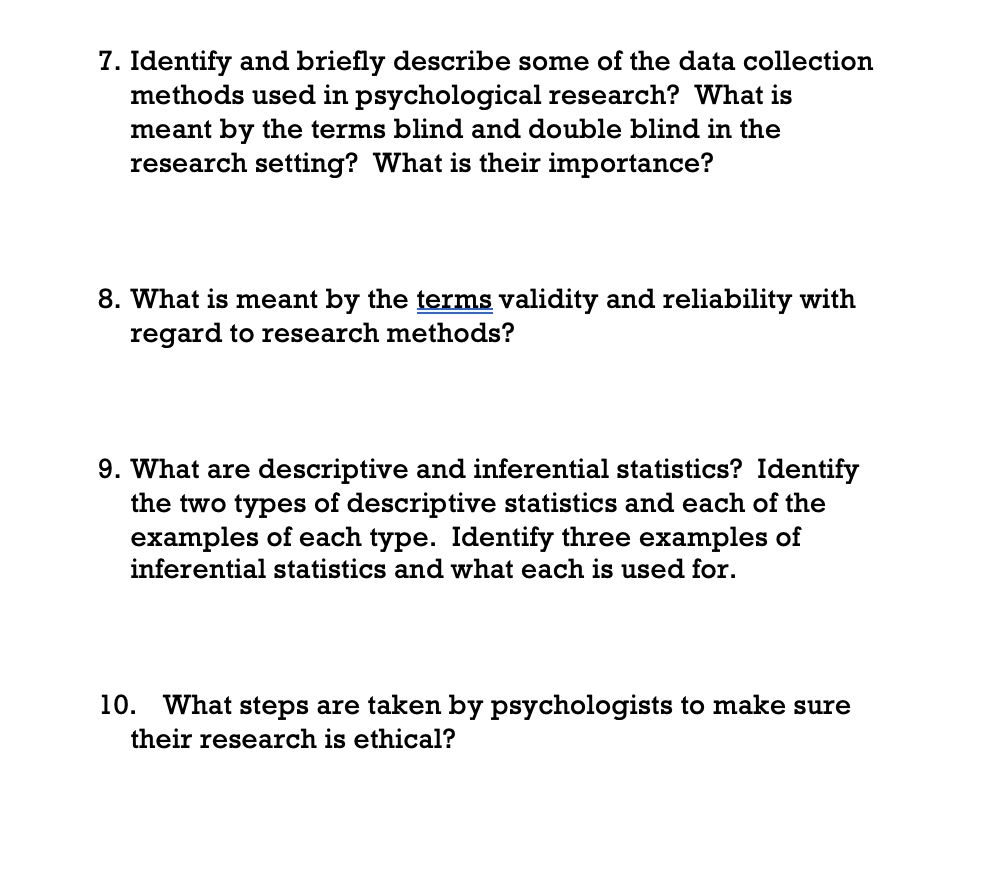 7 Identify And Briefly Describe Some Of The Data Chegg