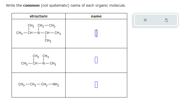 Solved Write the common (not systematic) name of each | Chegg.com