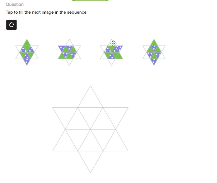 Question Tap to fill the next image in the sequence | Chegg.com